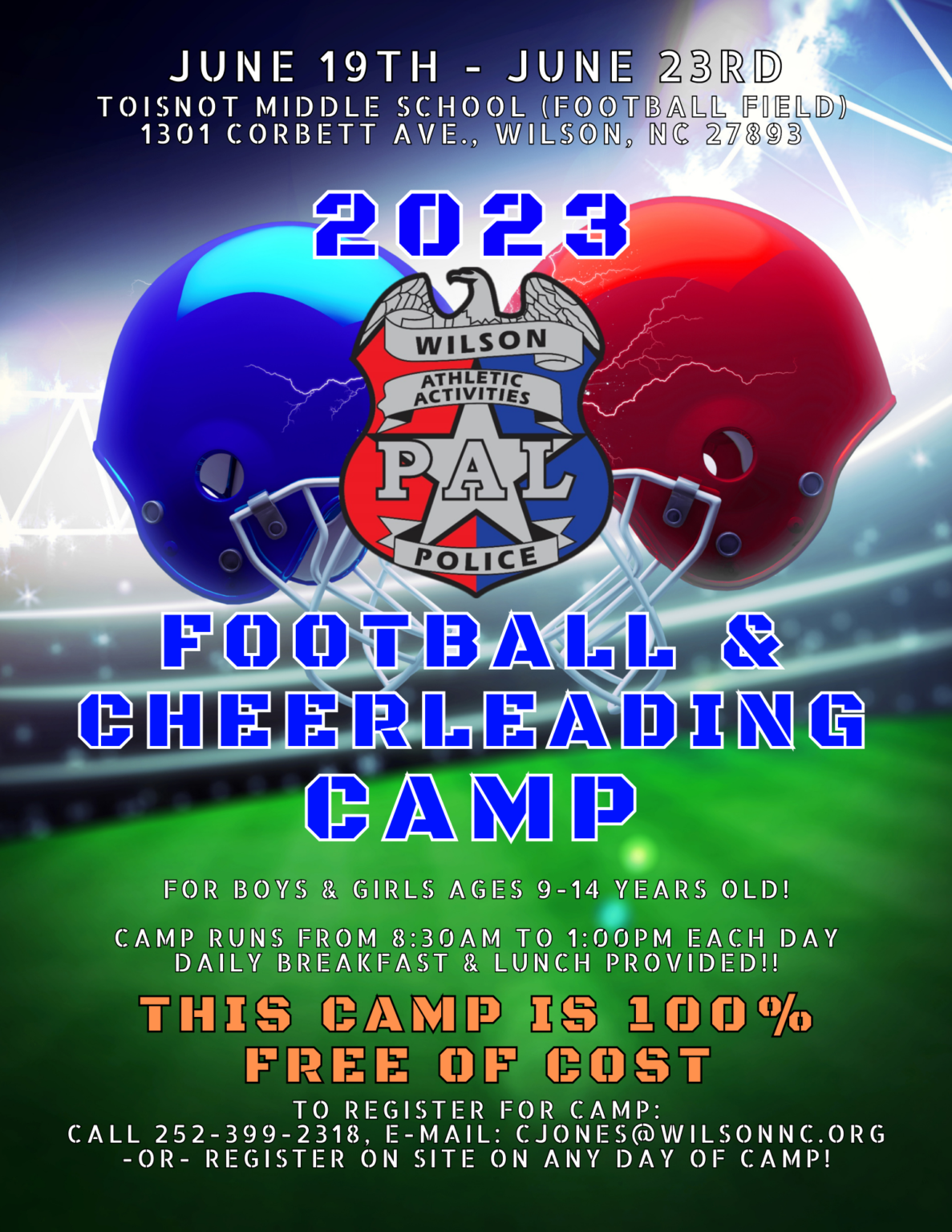 Wilson PAL Cheerleading Camp